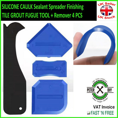 SILICONE CAULK Sealant Spreader Finishing TILE GROUT FUGUE TOOL ...