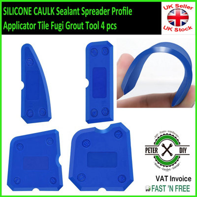 SILICONE CAULK Sealant Spreader Profile Applicator TILE GROUT FUGUE ...
