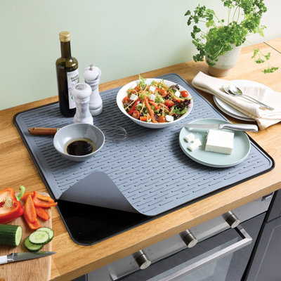 Silicone Hob Cover Mat, Heat Resistant to 200 Degree, Non Slip Ribbed ...