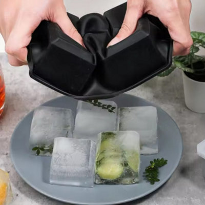 Silicone Ice Cube Tray Set - Make 6 Giant Cubes & 6 Ice Balls for ...