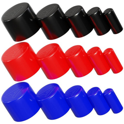 Silicone Rubber Blanking Cap End Cap Stopper Flexible (8mm, Black)