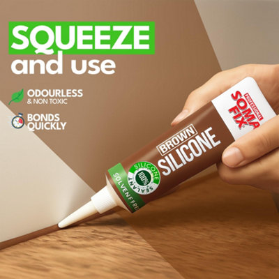 Silicone Sealant - Flexible Silicone Tube for Wood, Parquet, Bathroom ...