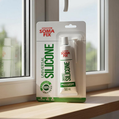 Silicone Sealant - Flexible Silicone Tube for Wood, Parquet, Bathroom ...