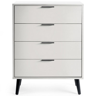Buy Silk Grey Wide Chest of Drawers (4 Drawers) | DIY at B&Q