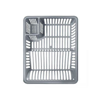 Silver 4 Piece Plastic Kitchen Sink and Cleaning Set Mop Bucket, Dish ...