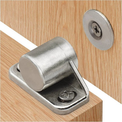 Silver 5X Stainless Magnetic Door Catch Heavy Duty Strong Magnet ...