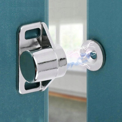 Silver 5X Stainless Magnetic Door Catch Heavy Duty Strong Magnet ...