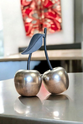 Silver Aluminium Cherry Orname