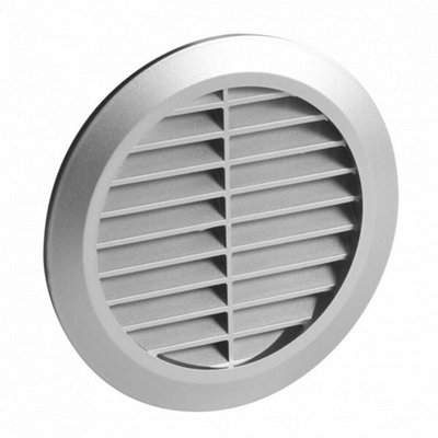Silver Circle Round Air Vent Fit 100 to 150 mm Round Ducting ...