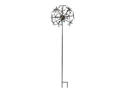 Silver Dandelion Decorative Stake - Small