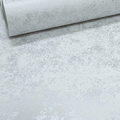Silver Grey Wallpaper Plain Luxury Glitter Metallic Modern Shiny ...