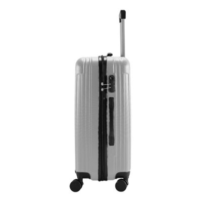 Silver Hardshell Spinner Wheel Luggage Travel Suitcase, 20"