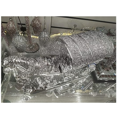 Silver Horse With Wagon Gypsy Crushed Diamond | DIY at B&Q