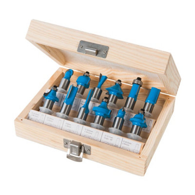 Silverline - 12mm TCT Router Bit Set 12pce - 12mm | DIY at B&Q