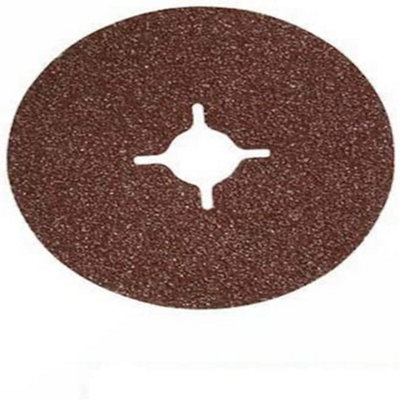 Silverline (993050) Fibre Discs 115 x 22.23mm 24 Grit Pack of 10