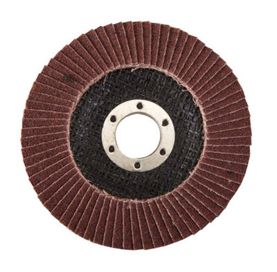 Silverline Aluminium Oxide Flap Disc - 115mm 80 Grit | DIY at B&Q