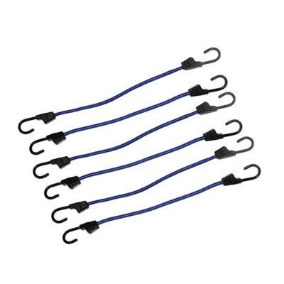 Silverline - Bungee Cords 6pk - 400mm | DIY at B&Q