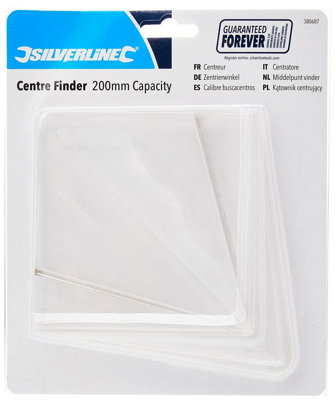 Silverline Centre Finder - 200mm Capacity | DIY at B&Q