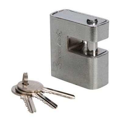 Silverline Close Armoured Shutter Lock Padlock - 60mm
