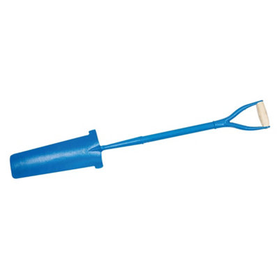 Silverline Drainage Spade Forged Handle Post Hole Trench 1080mm Shovel ...