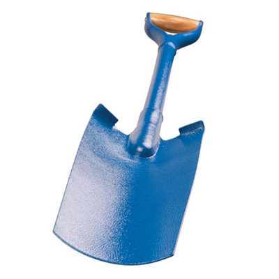 Silverline Drainage Spade Steel Handle Post Hole Trench 1150mm Shovel ...