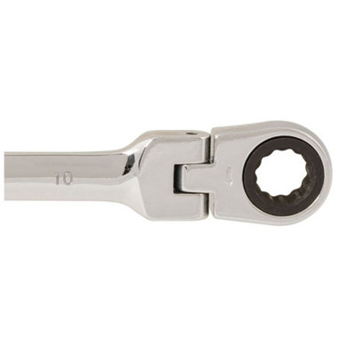 Silverline Flexible Head Ratchet Spanner - 10mm