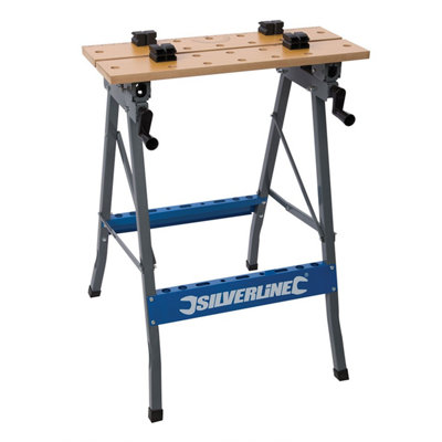 Silverline Heavy Duty Flip-Top Workbench TB05 Hand Tools 150kg