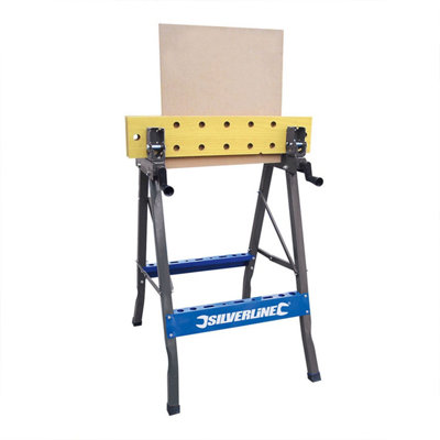 Silverline Heavy Duty Flip-Top Workbench TB05 Hand Tools 150kg