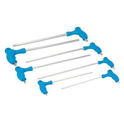 Silverline - Hex Key Long Length Set 7pce - 2.5 - 10mm | DIY at B&Q