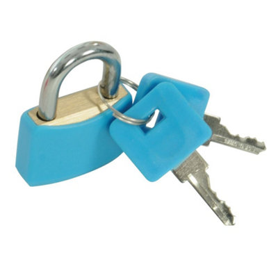 Silverline Hi-Vis Brass Padlocks Set 4pce - 20mm