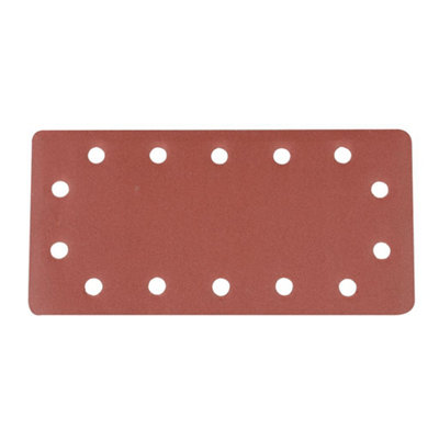 Silverline Hook & Loop 1/2 Sheets Punched 10pk - 240 Grit