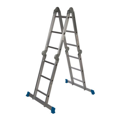 Silverline Multipurpose Ladder with Platform - 3.6m 12-Tread | DIY at B&Q