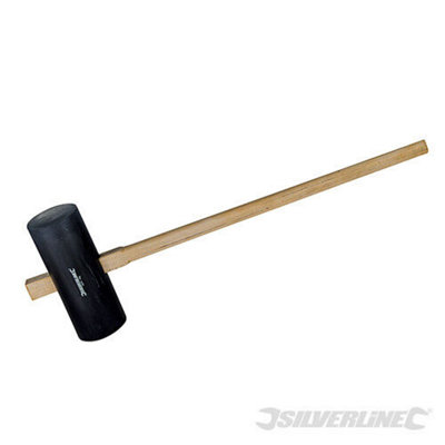 Silverline Paving Maul Hammer 15lb 6.8kg Slab Mallet Concrete Kerb 250495