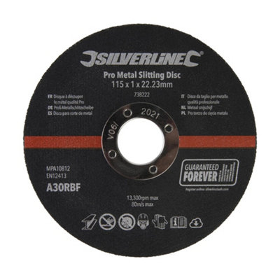 Silverline Pro Metal Slitting Disc 10Pk