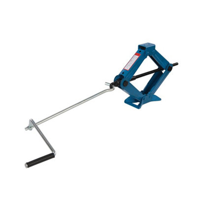 SILVERLINE SCISSOR JACK 1 TON TONNE WIND UP JACK CAR VAN TRUCK BOAT 755985