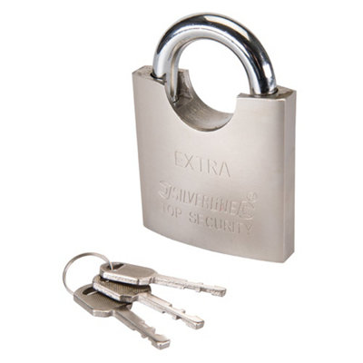 Silverline - Shrouded Padlock - 70mm | DIY at B&Q