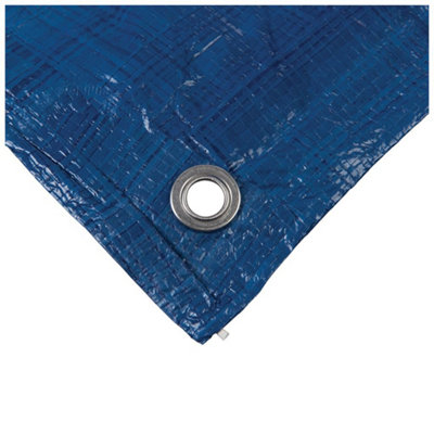 Silverline - Tarpaulin - Cut 3.6 x 4.8m / Actual 3.45 x 4.7m