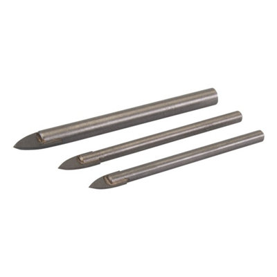Buy Silverline Tile & Glass Drill Bit Set 3pce - 5, 6 & 8mm at B&Q