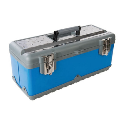 SILVERLINE TOOL BOX 18" CHEST BAG & REMOVABLE TRAY 470x220x210MM 386076