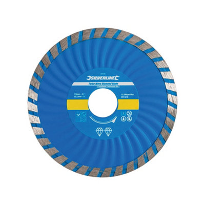 Silverline - Turbo Wave Diamond Blade - 230 x 22.23mm Castellated ...