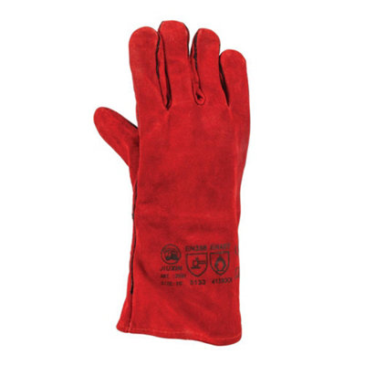Silverline Unisex Adult Split Leather Welding Gauntlets