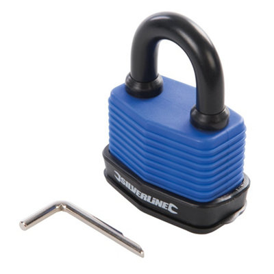 Silverline Weatherproof Combination Padlock - 50mm | DIY at B&Q