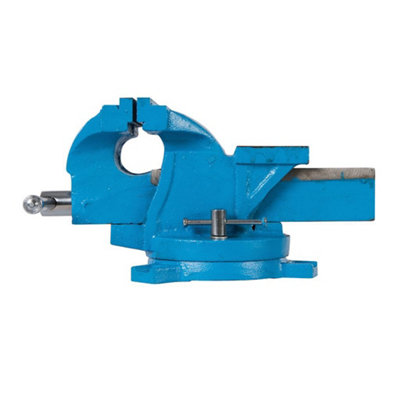 Silverline Workshop Vice Swivel Base - Jaw Capacity 120mm / 8kg