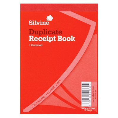 Silvine Duplicate 100 Sheets Cash Receipt Book May Vary (One Size)