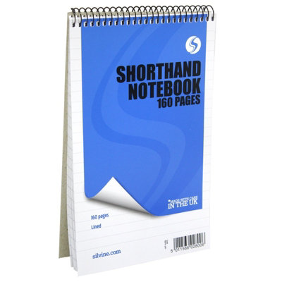 Silvine Shorthand Notebook (Pack Of 12) Blue (One Size)