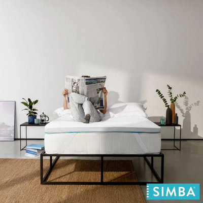 Simba Hybrid Essential Mattress Topper Double, Breathable Comfort Boost ...