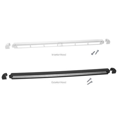 Simon Framevent Trickle Vent - 3180EA (400mm), Anthracite Grey / White ...