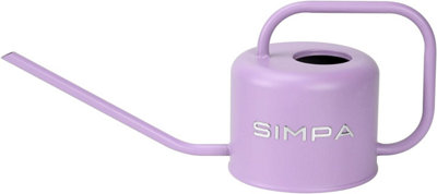 simpa 1.1L Matt Lilac Watering Can with Long Easy Pour Spout | DIY at B&Q