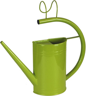 simpa 1.84 Litre Lime Green Galvanised Vintage Style Balcony Watering Can.