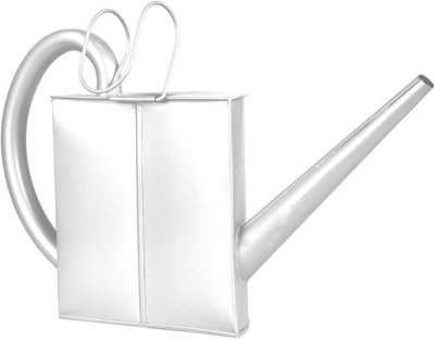 simpa 1 Litre White Metal Vintage Style Balcony Watering Can.